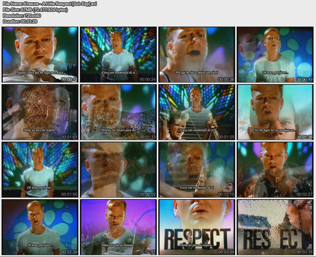 Mis Videos Subtitulados: Erasure - A Little Respect